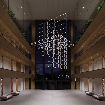 Crystal Grid | The Architecture of Light | Preciosa Lighting